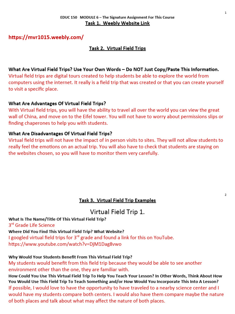 Educ 150 Signature Assignment Module 6 | PDF | Cognition | Human ... Educ 150 Signature Assignment Module 6 | PDF | Cognition | Human ...