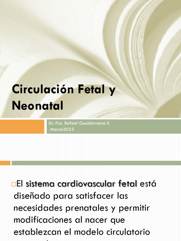 5.-Circulación Fetal Neonatal | PDF | Sistema circulatorio | Feto