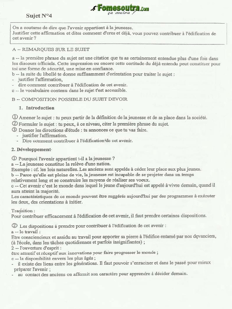 Sujet Et Corrige Redaction Concours de Police | PDF