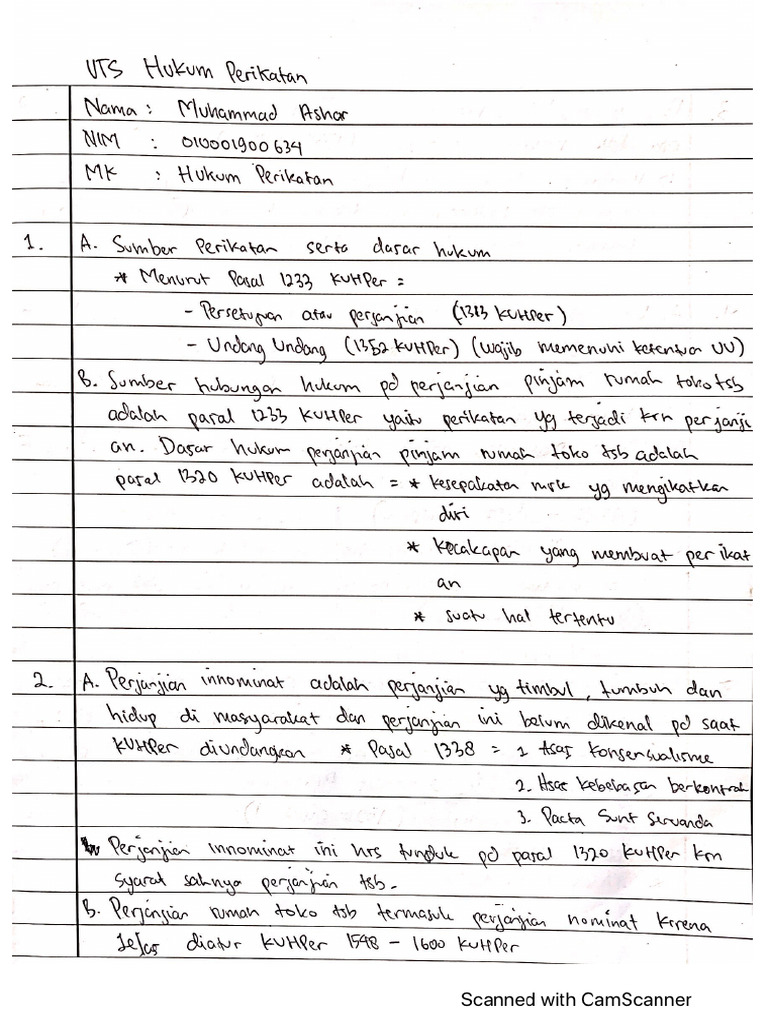 Muhammad Ashar 010001900634 | PDF