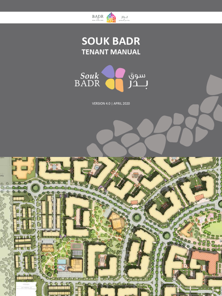 Souk Badr Tenant Manual APR2020 | PDF | Leasehold Estate | Landlord