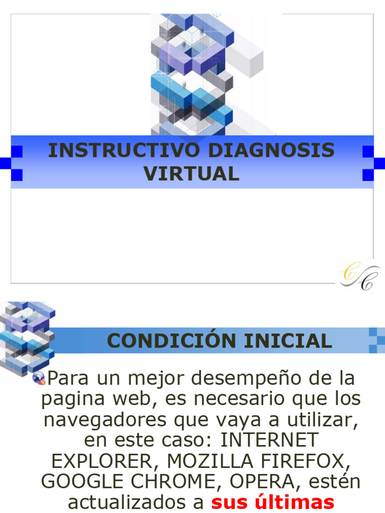 Instructivo Diagnosis Virtual1 | PDF | ciberespacio | Software