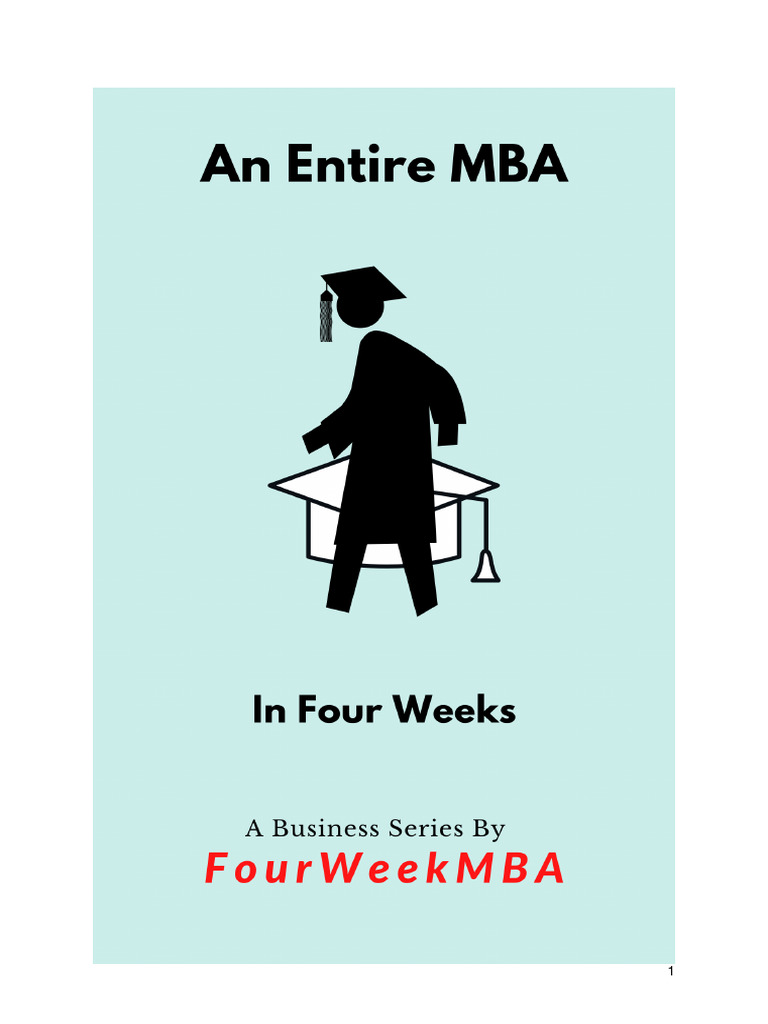 An Entire MBA in Four Weeks - PDF - Full Library | PDF | Debits And ...
