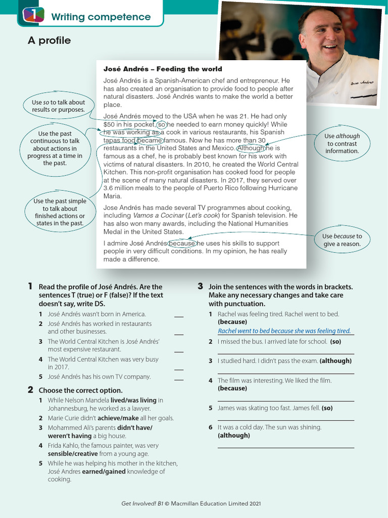 GI B1 U1 Writing Competence | PDF