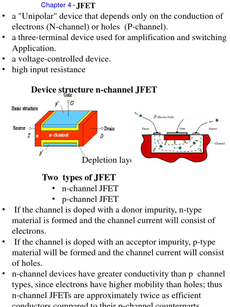 Chapter 4 Semiconductor Device JFET | PDF | Field Effect Transistor | P ...