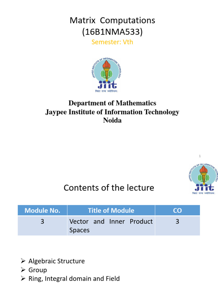 Lec 13 - Algebraic Structures | PDF | Ring (Mathematics) | Group (Mathematics)