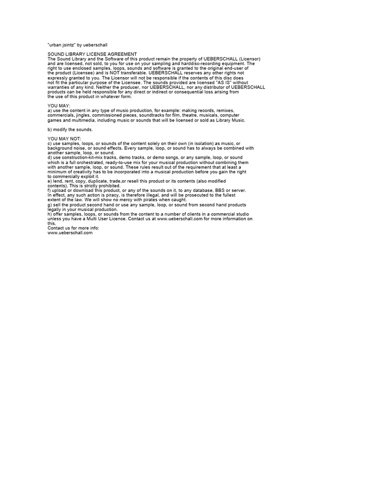 License Agreement | PDF | License | Computing