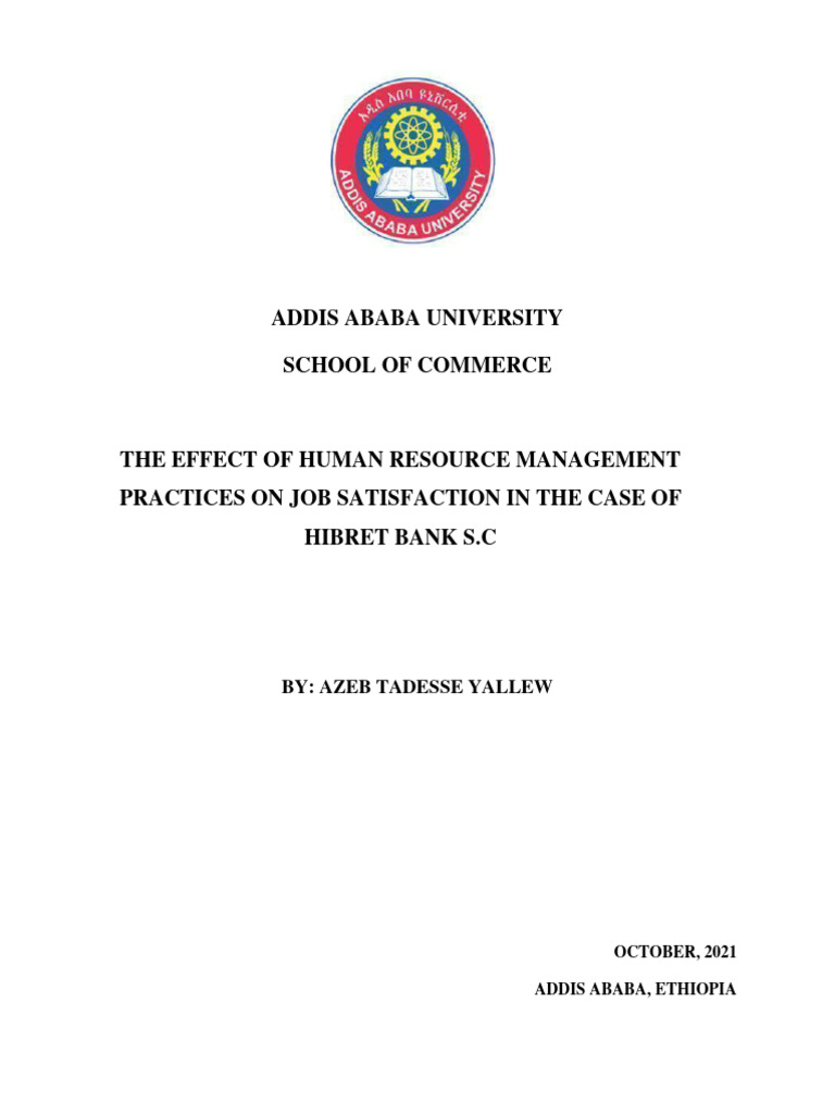 HRM's Impact on Job Satisfaction | PDF | Cost Of Living | Human ...