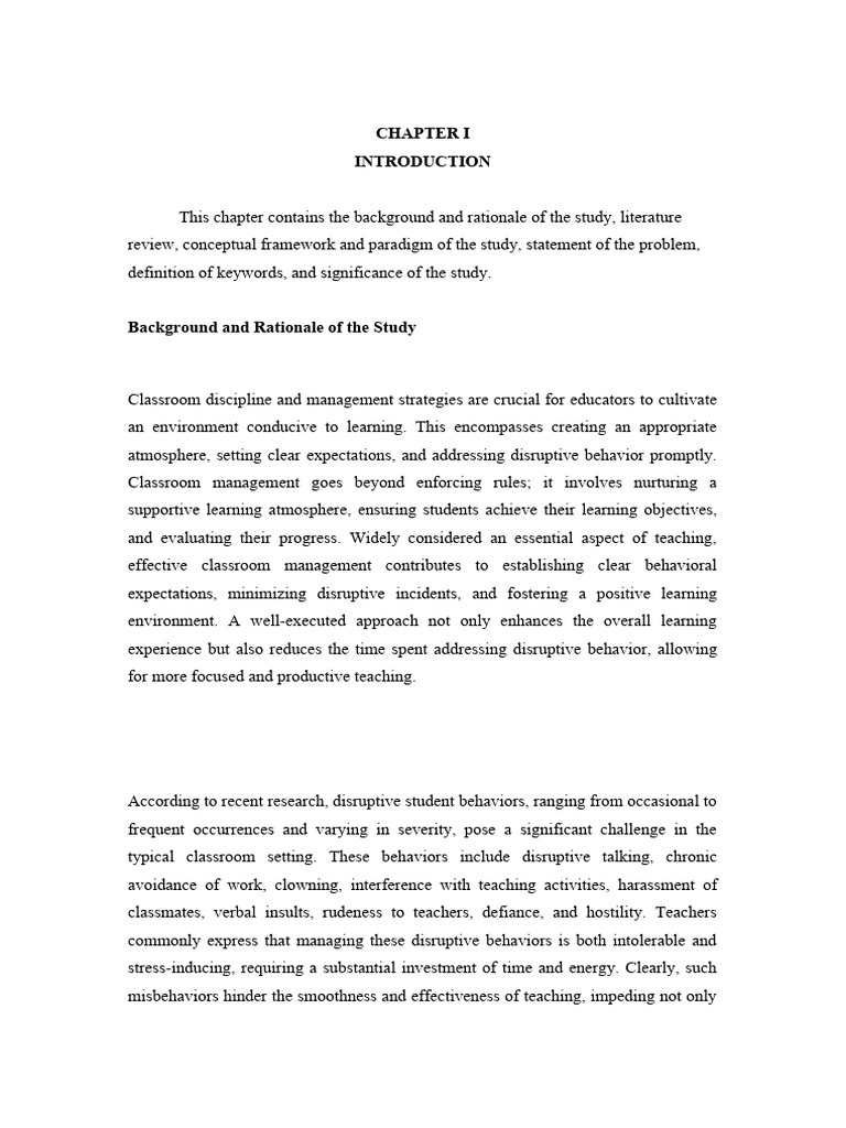 Chapter 1 and 2 AR | PDF | Classroom Management | Disciplines