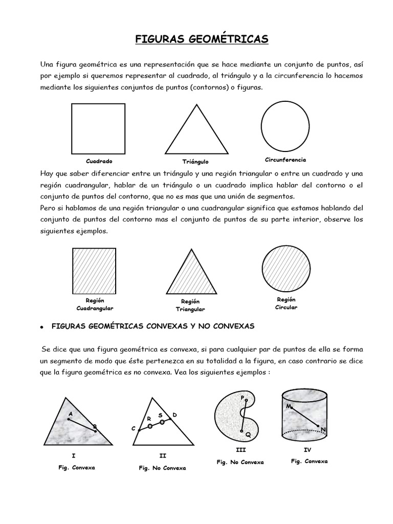 FIGURAS GEOMÉTRICAS | PDF | Triángulo | Conjunto convexo