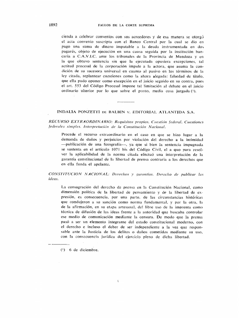 Fallo Balbín | PDF