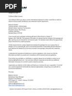 Courier Declaration Letter Format | PDF