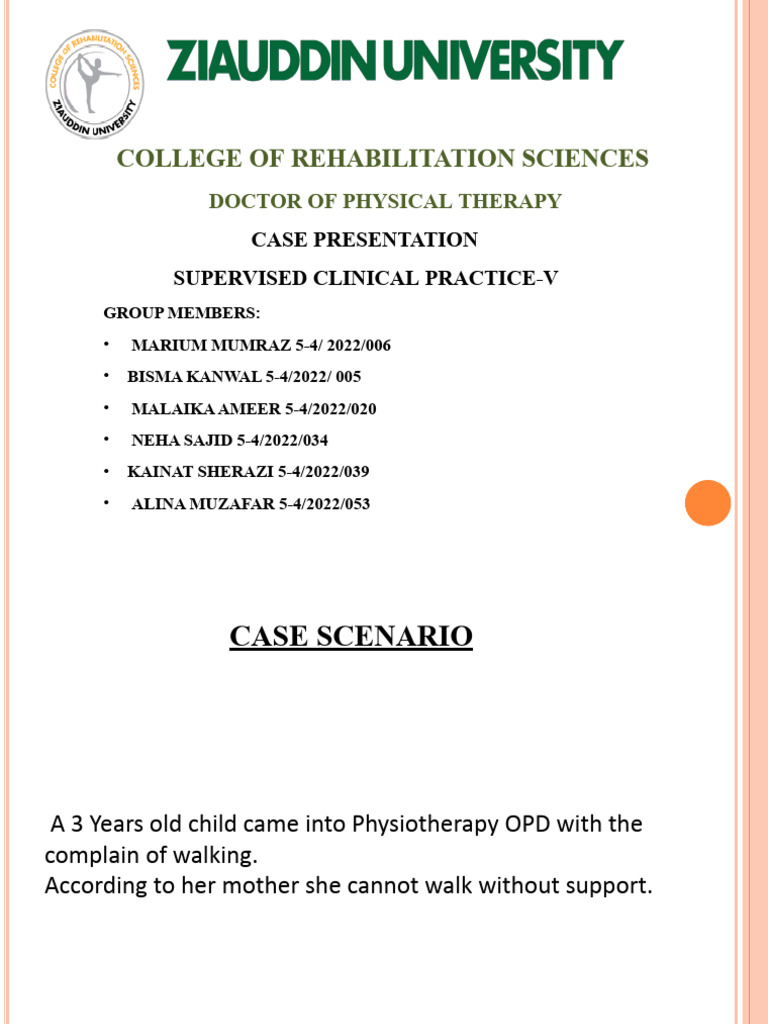 SCP Case Presentation Template | PDF | Science & Mathematics