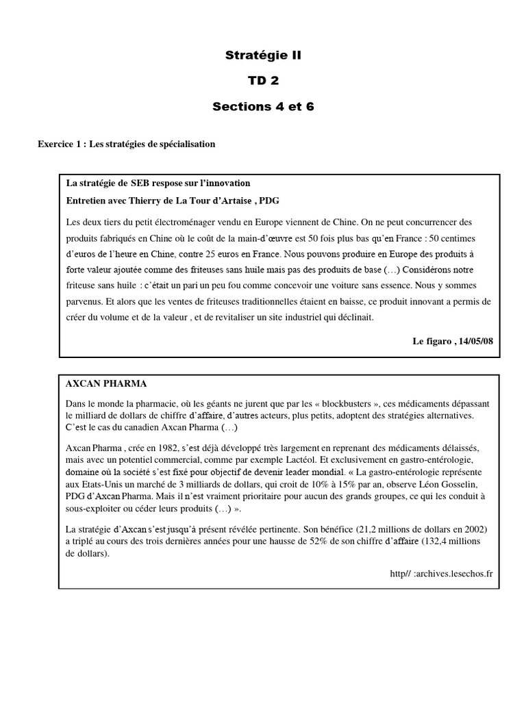 Stratégies d'innovation d'Axcan Pharma | PDF | Gestion stratégique ...
