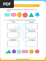Class 3 Mathematics (Math Mela) Chapter 5 - Fun With Shapes Worksheet ...