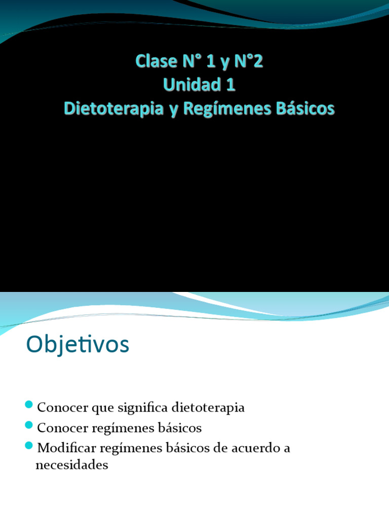 Clase #1 y N°2 Dietoterapia | PDF | Alimentos | Dietético
