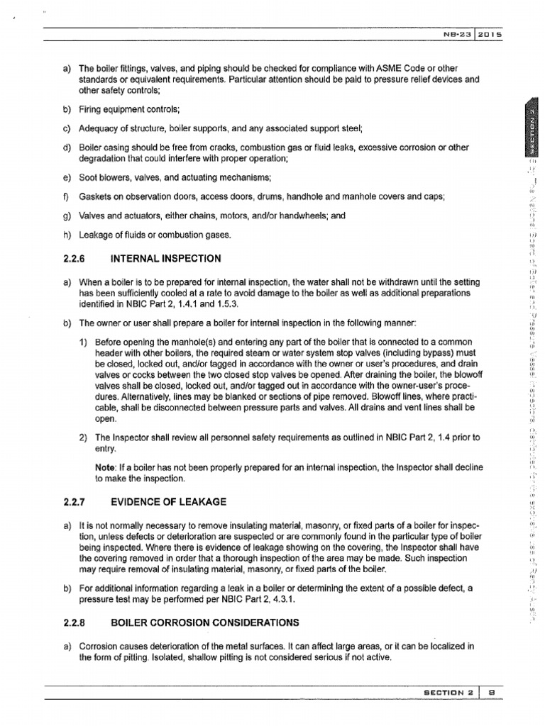 ABI internal boiler inspection code | PDF
