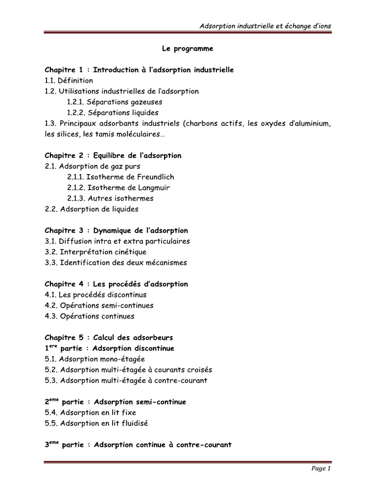 Adsorption Chap 1 Et 2 | PDF