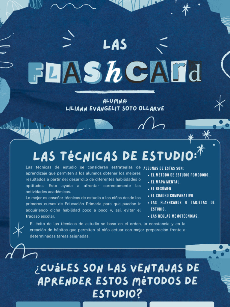 Las flashcards.0087519 | PDF | Habilidades de estudio | Aprendizaje