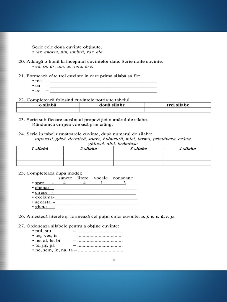Culegere C.L.R. Clasa A II-A 2 | PDF