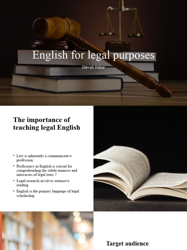 English For Legal Purposes | PDF