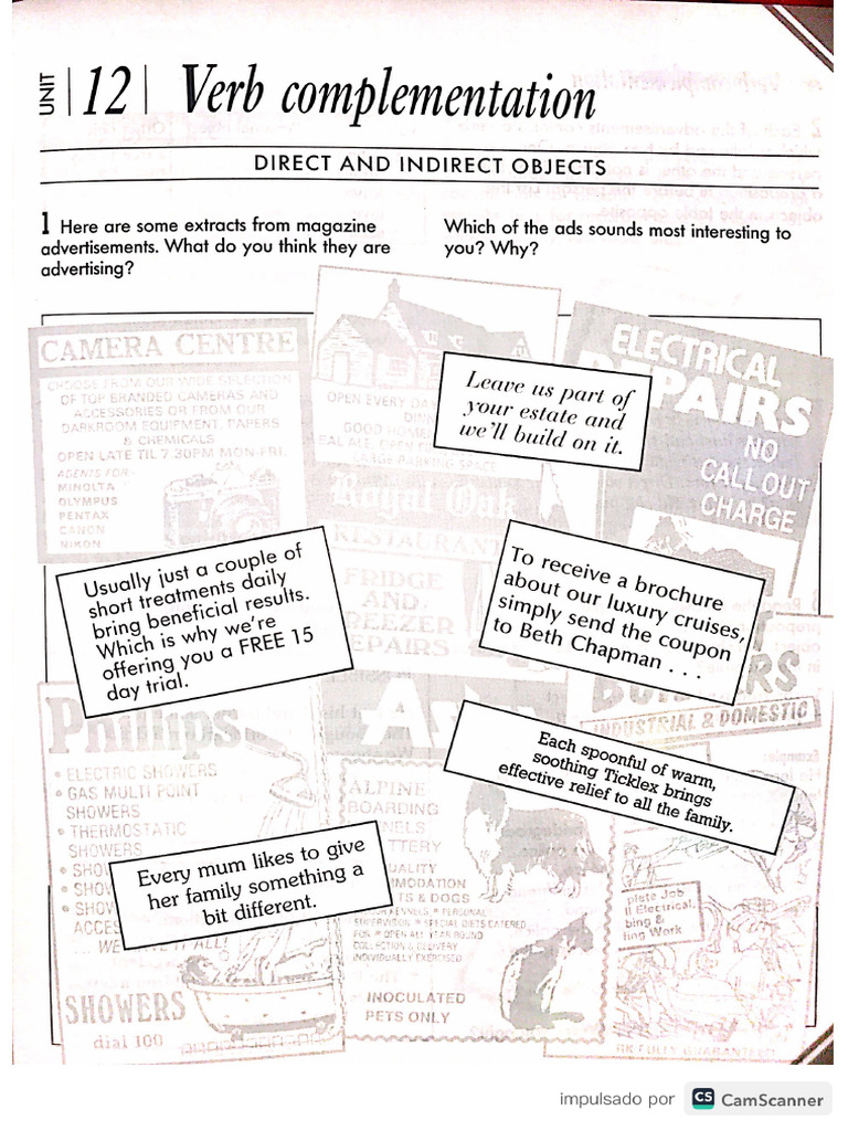 Verb Complementation | PDF