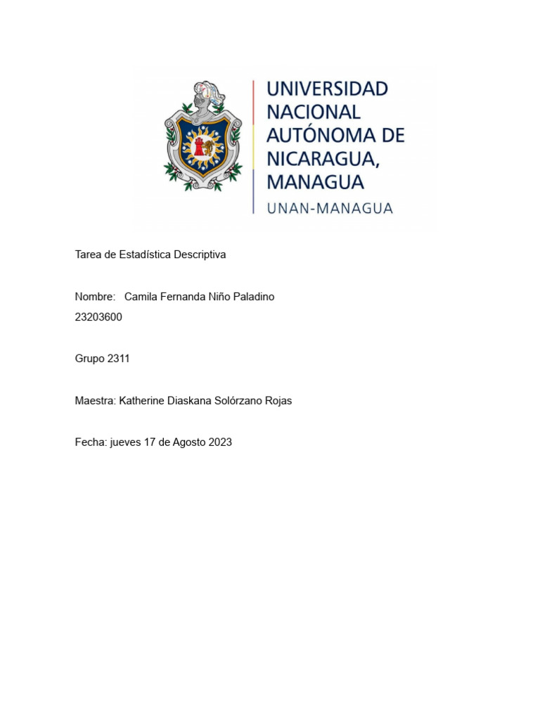 Estadistica Desc | PDF | Porcentaje | Frecuencia