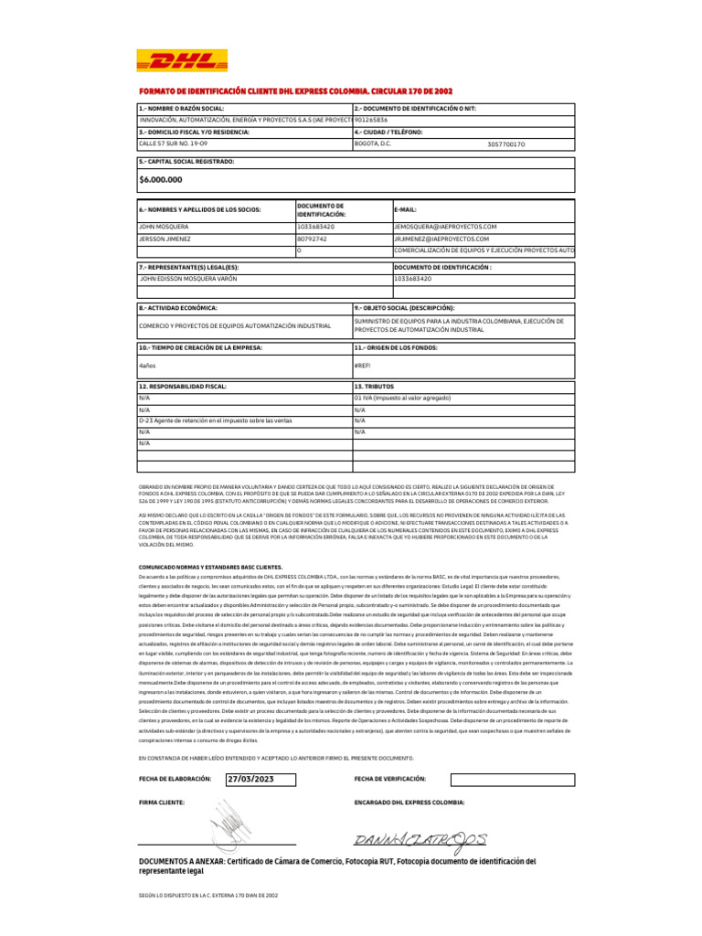 4.circular 170 | PDF | Colombia | Gestión de recursos humanos
