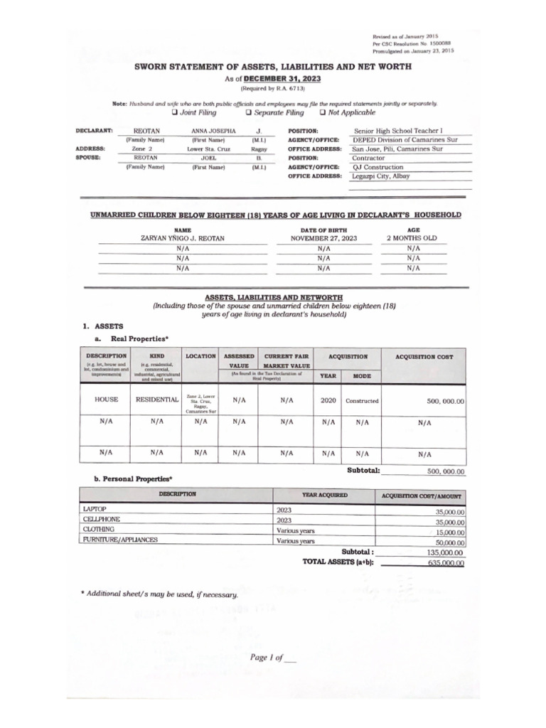 Revised As of January 2015 | PDF