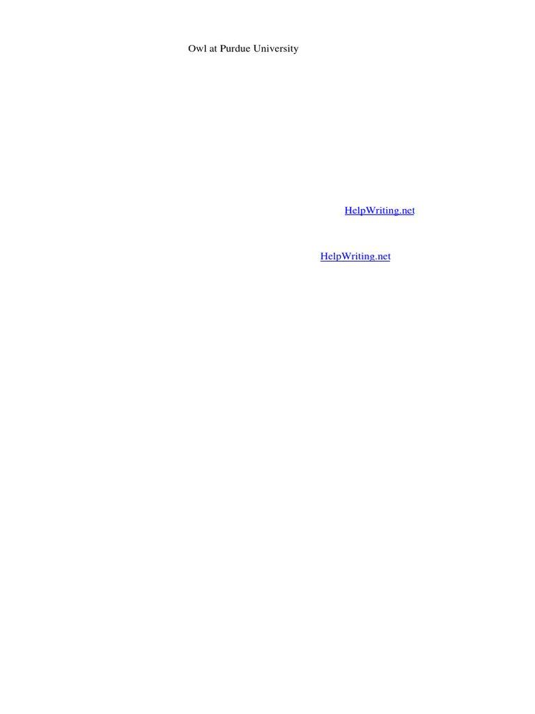 Owl at Purdue University | PDF | Apa Style | Citation