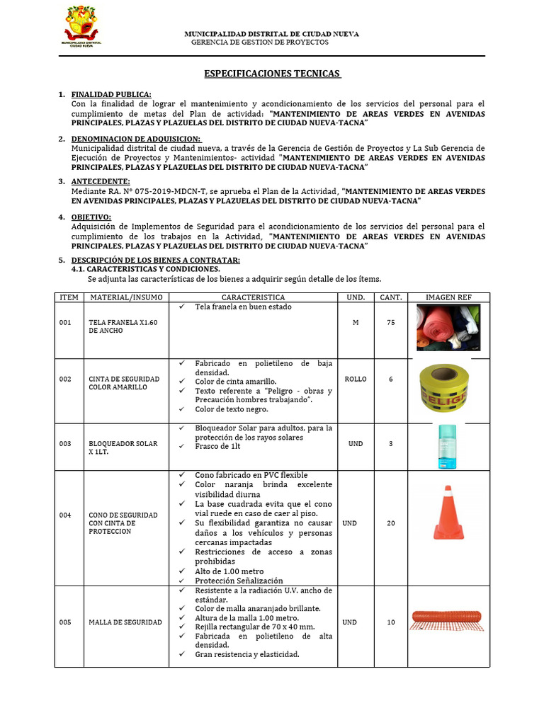 TDR - Seguridad - Obrero - MDCN | PDF