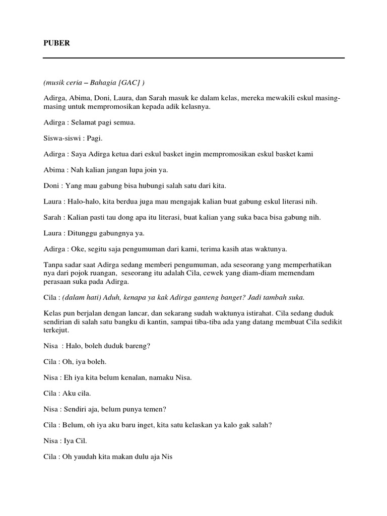 Promosi Eskul dan Kisah Cinta Cila | PDF | Griya & Taman | Agama & Spiritualitas