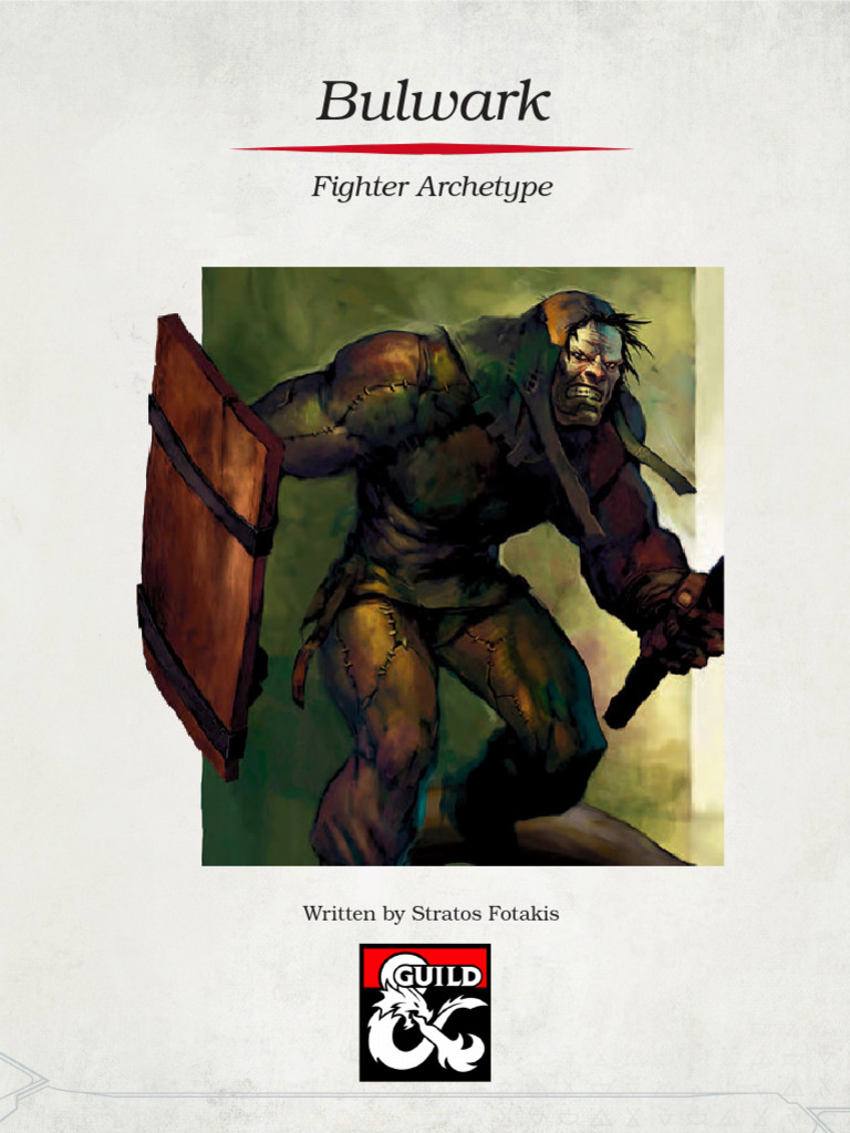 Bulwark Fighter Archetype | Download Free PDF | Wizards Of The Coast ...