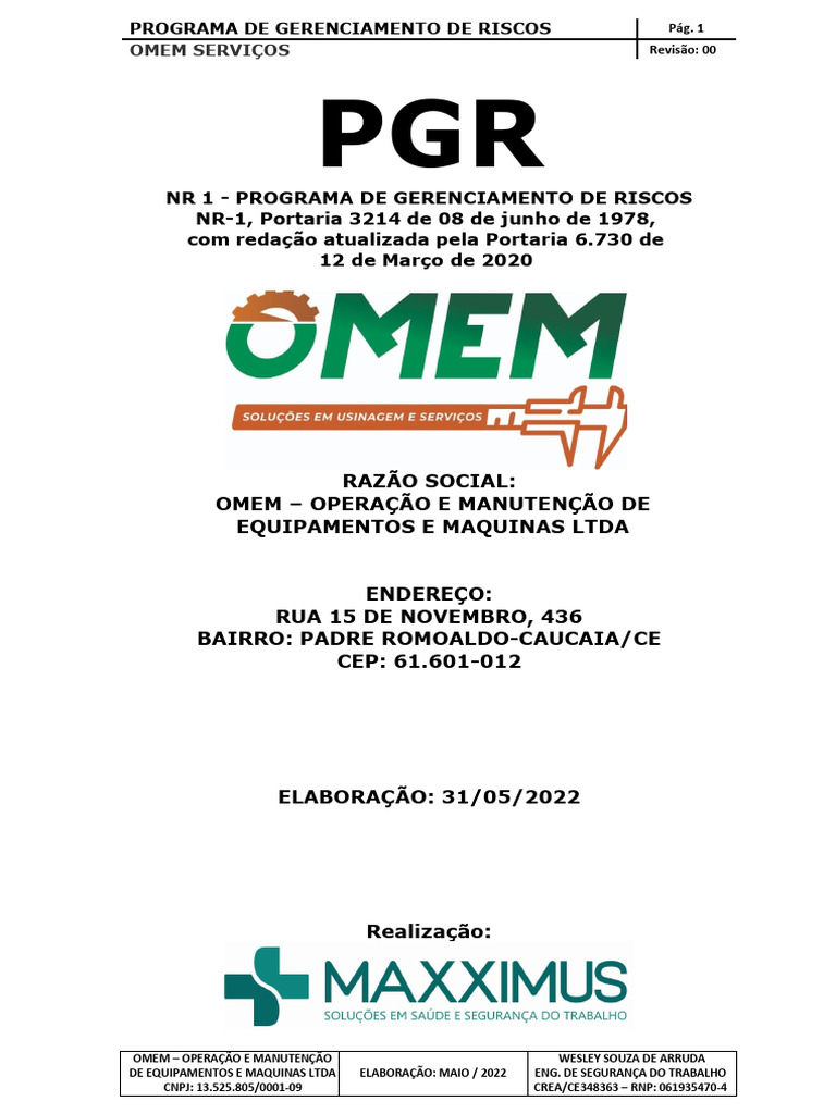 PGR - Omem (Sede) - Maio 2022 | PDF