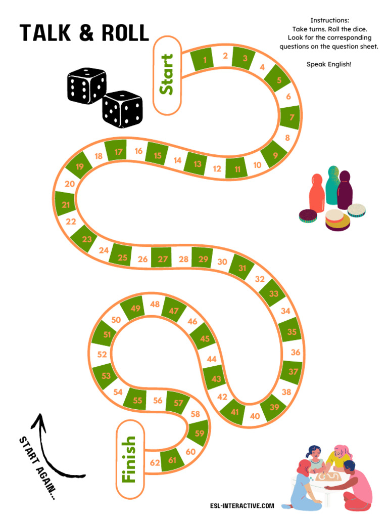 Talk+&+Roll+Questions+Board+Game | PDF