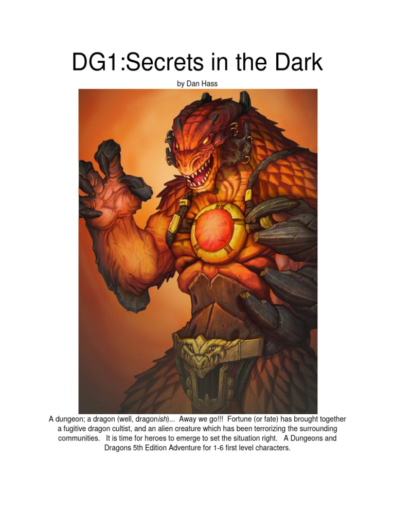 DG1 Secrets in The Dark | PDF | Young Adult