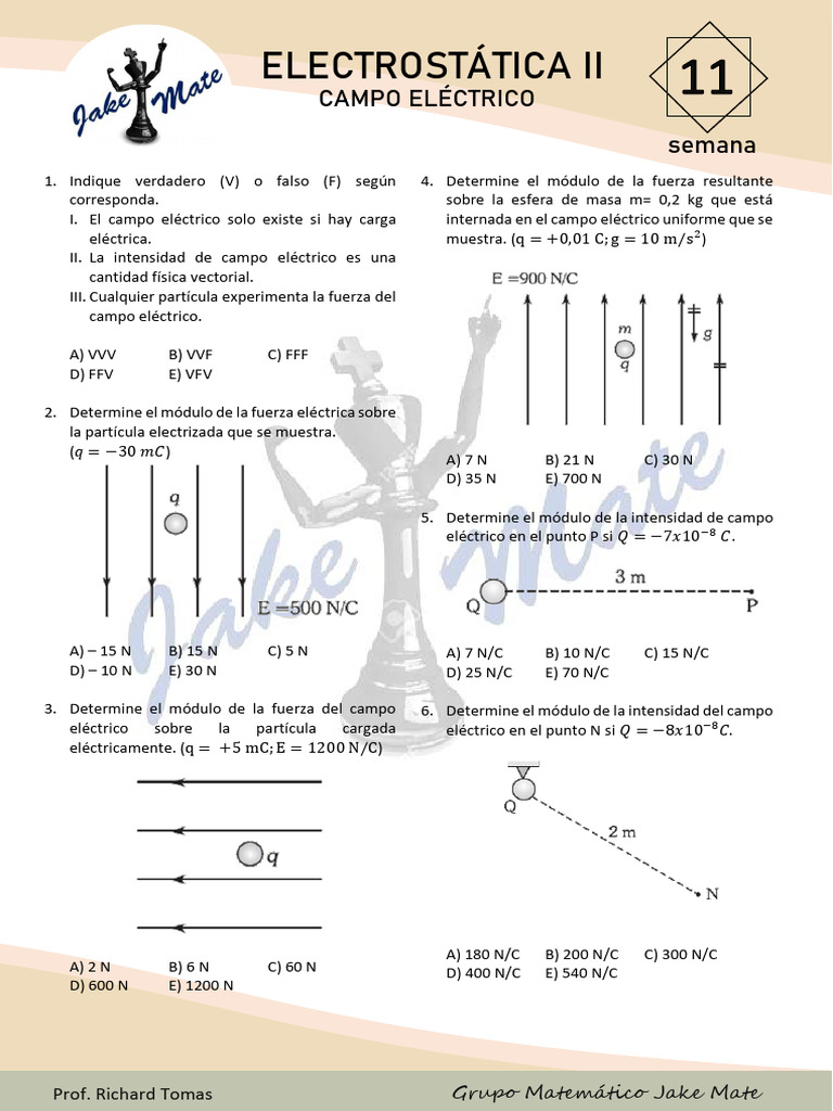 Clase 21 Electrostática Ii | PDF | Campo eléctrico
