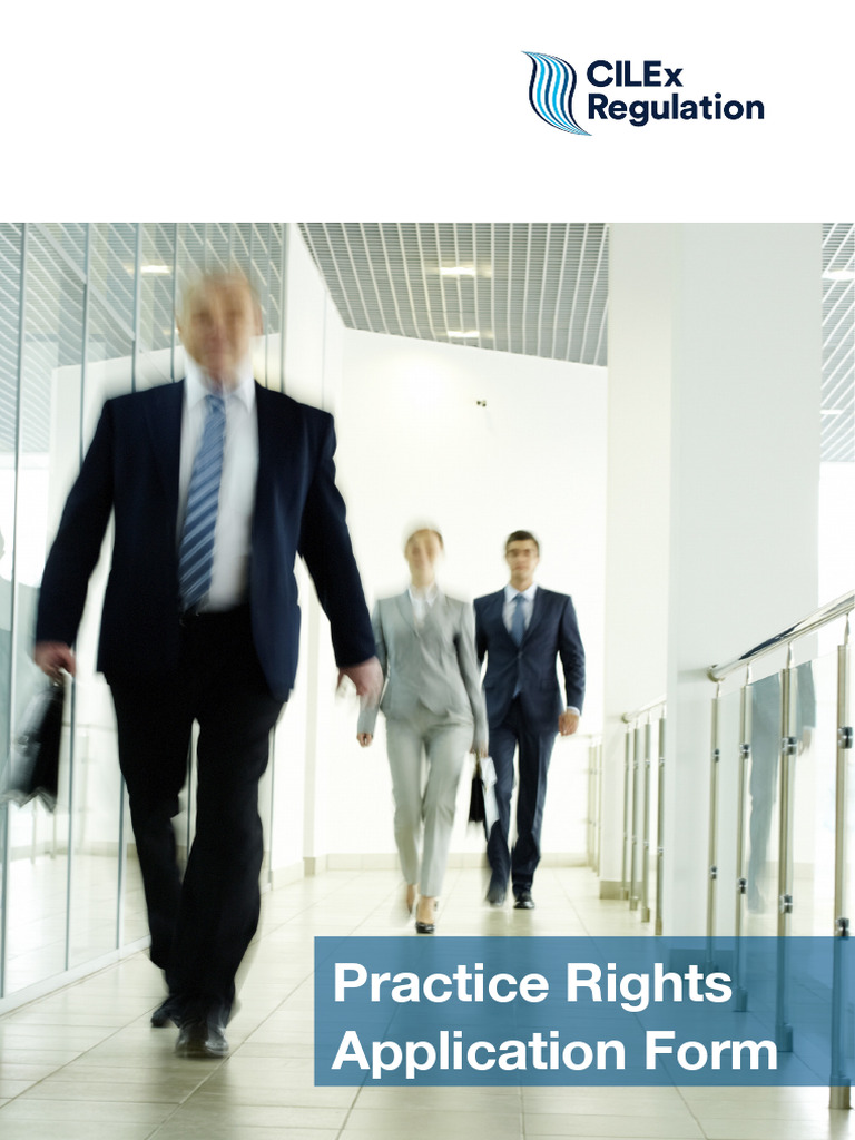 Practice-Rights-Application-Form July 2023 | PDF | Lawsuit | Common Law