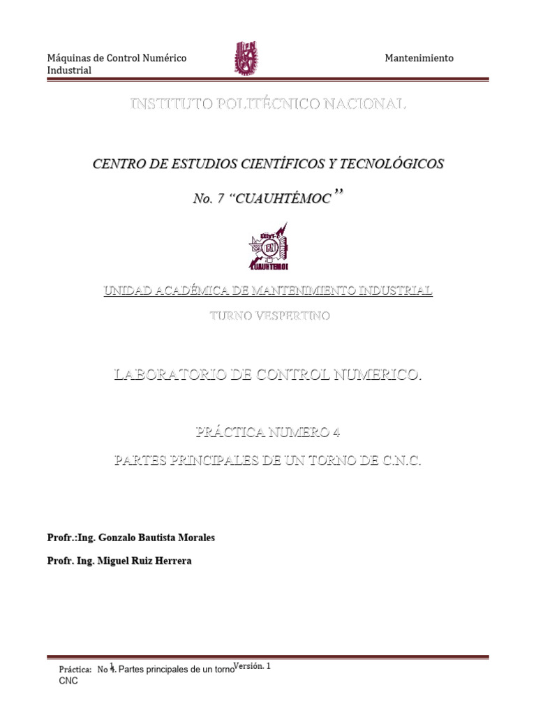 Practica 4_CNC | PDF | Control numerico | Herramientas