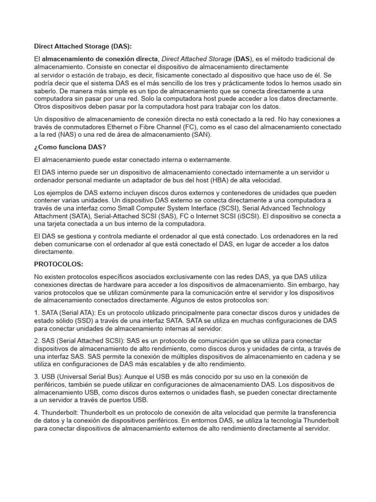 Direct Attached Storage-DAS-RESUMEN | Descargar gratis PDF | Disco duro ... Direct Attached Storage-DAS-RESUMEN | Descargar gratis PDF | Disco duro ...
