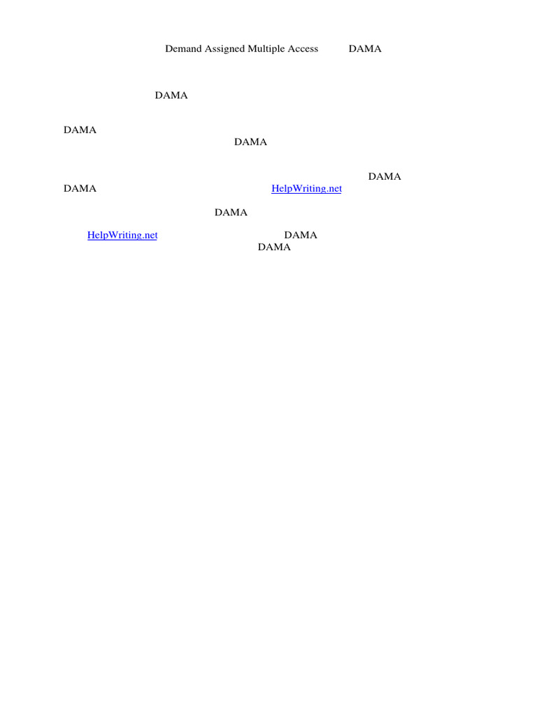 需求分配多路访问（Demand Assigned Multiple Access） | PDF | Channel Access Method | Computer Network