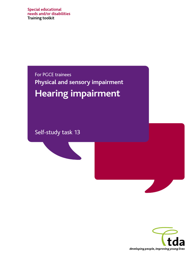 Task 13 | PDF | Hearing Loss | Inclusion (Education)