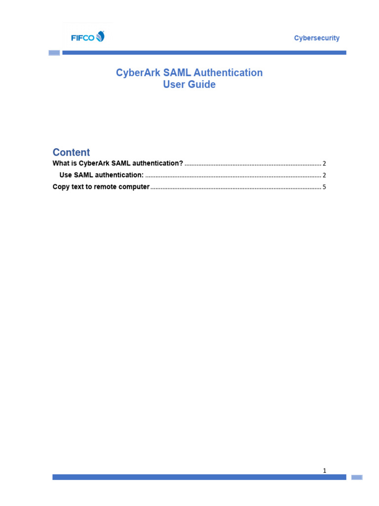 CyberArk-Azure AD-SSO-UserGuide | PDF | Authentication | Cybercrime