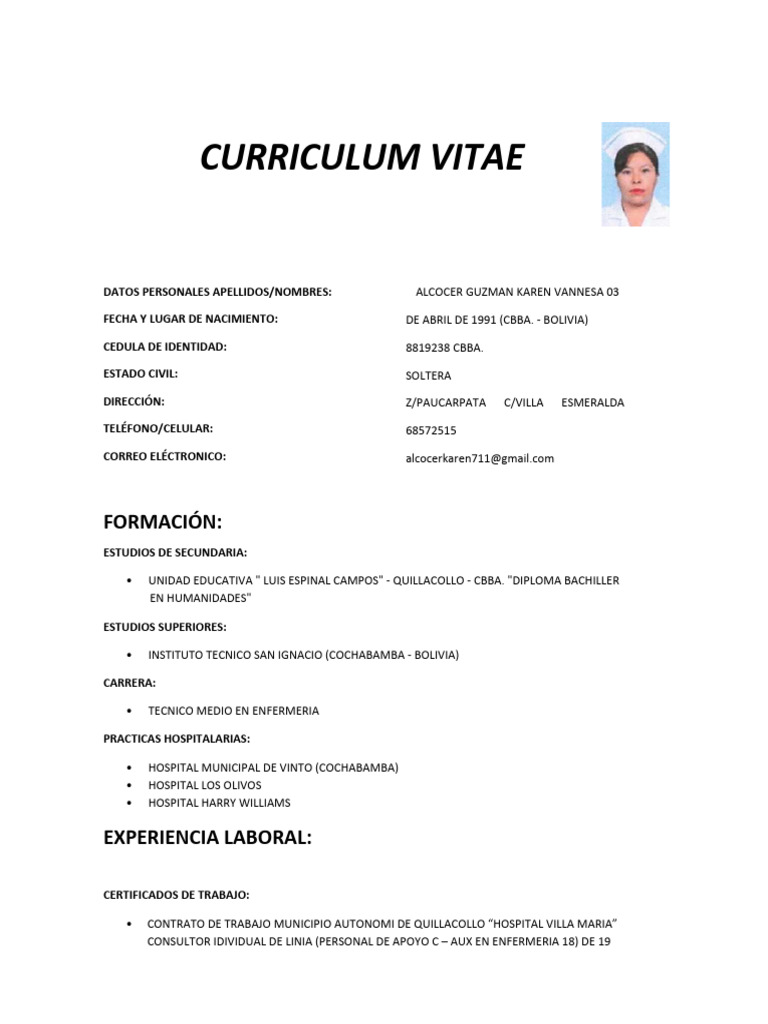 Curriculum Vitae 2024 | PDF | Medicina | Ciencias de la Salud
