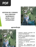 Periodo Trans Operatorio | PDF | Cirugía | Enfermería