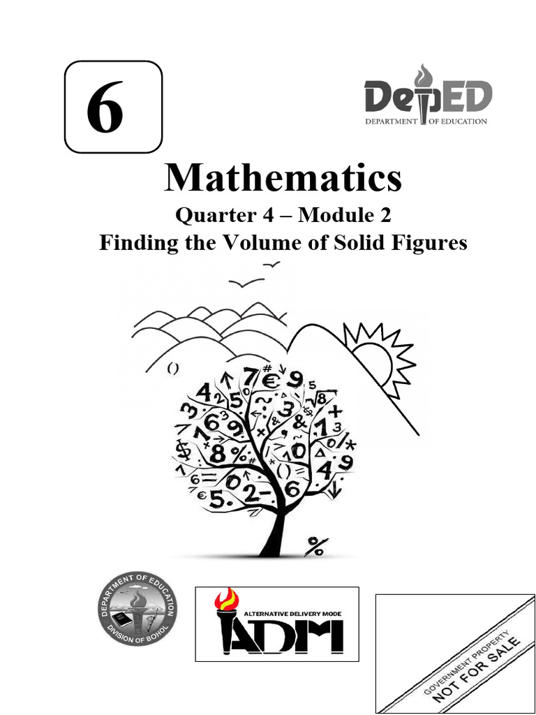 Math6_Q4_SLM_WK2 | PDF | Volume | Sphere