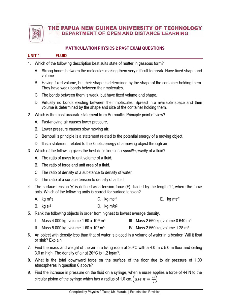 Dodl Past Exam Questions - 240417 - 095612 | PDF | Radioactive Decay ...