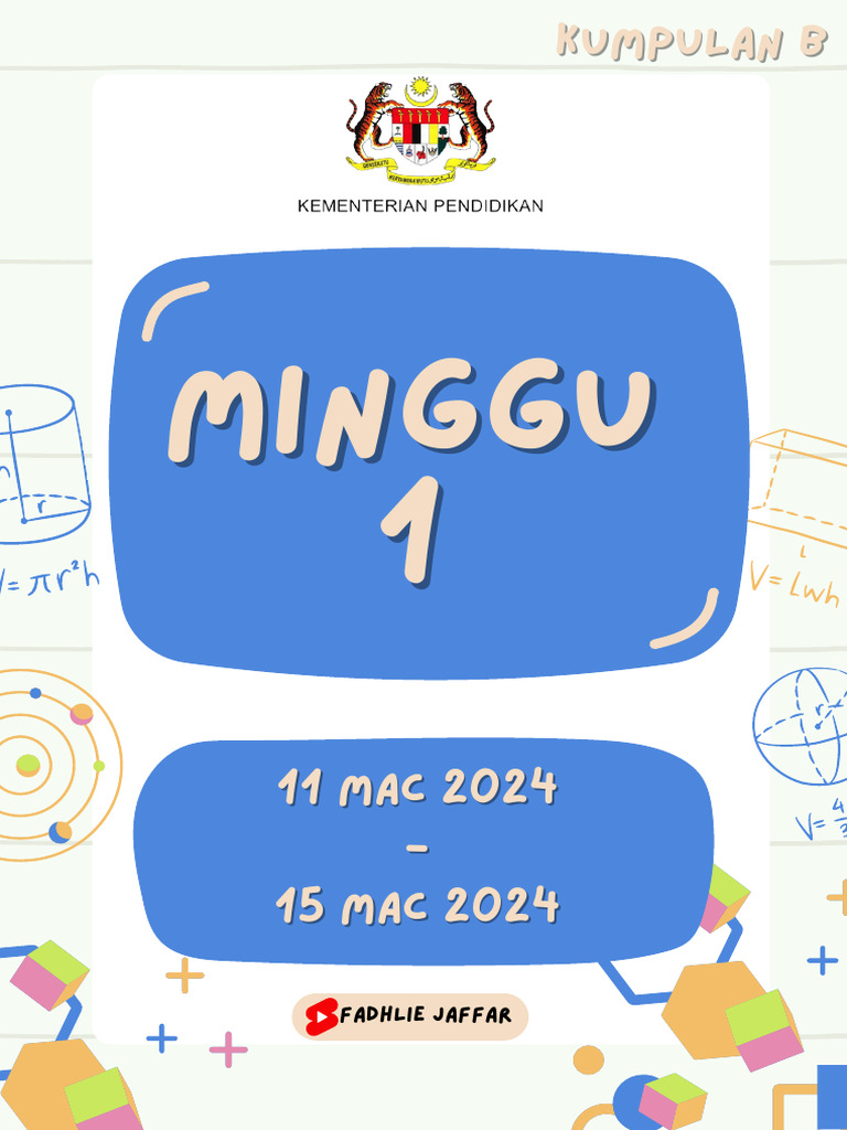 Divider Minggu 20242025 Kumpulan B | PDF