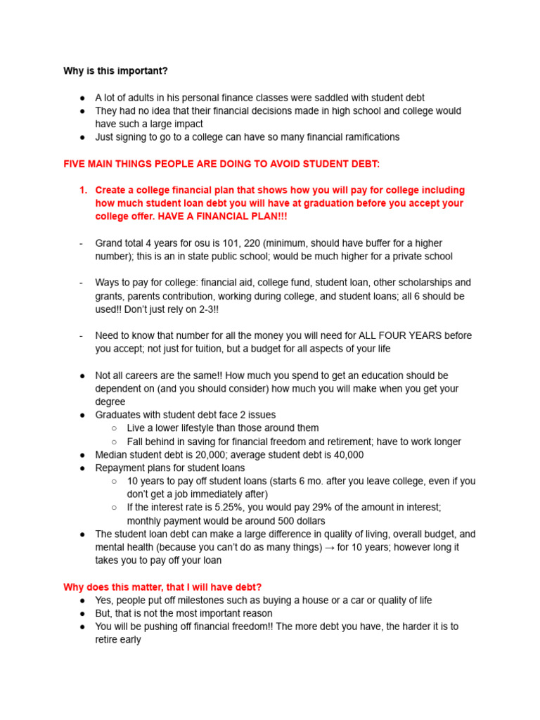 College Student Debt | PDF | Student Debt | Student Loan