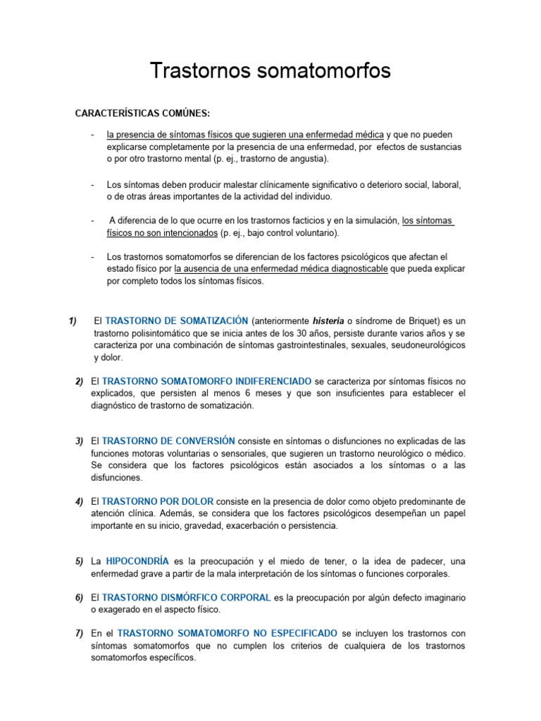 T. Somatomorfos y Disociativos | PDF | Disociación (psicología) | Psicología anormal